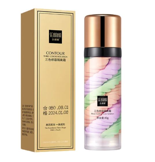 База під макіяж для обличчя триколірна Senana Three Contour Color ...